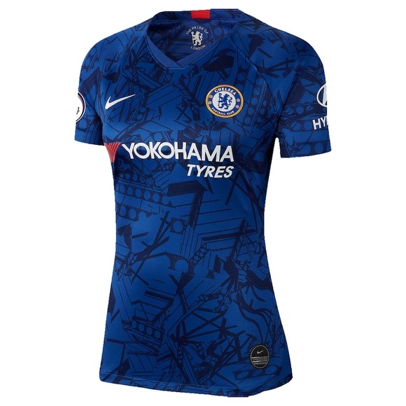Nike | Tops | Nike Chelsea Fc Womens Blue Home Stadium Jersey Football ...